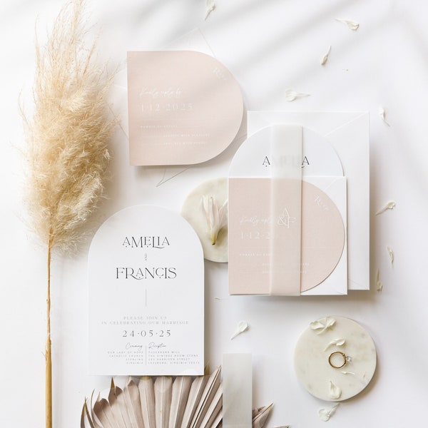 Arch Invitation - Etsy