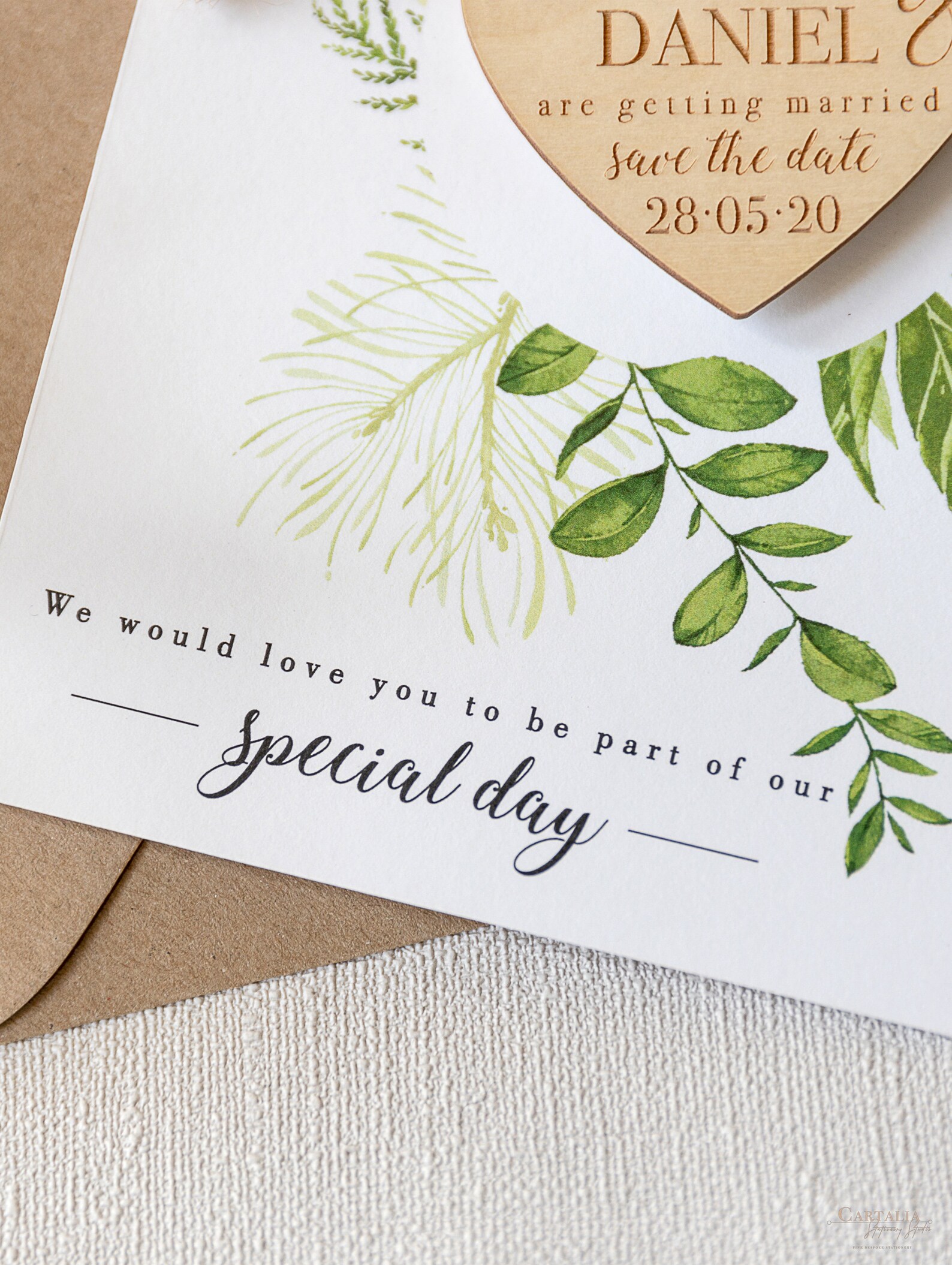 Wooden Save the Date Magnet, Heart Save the Date, Save Our Date Card ...