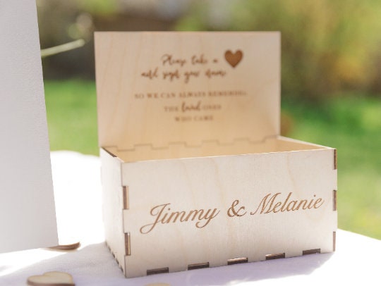 Large Classic White Elegant Alternative Personalised Drop Box - Etsy UK