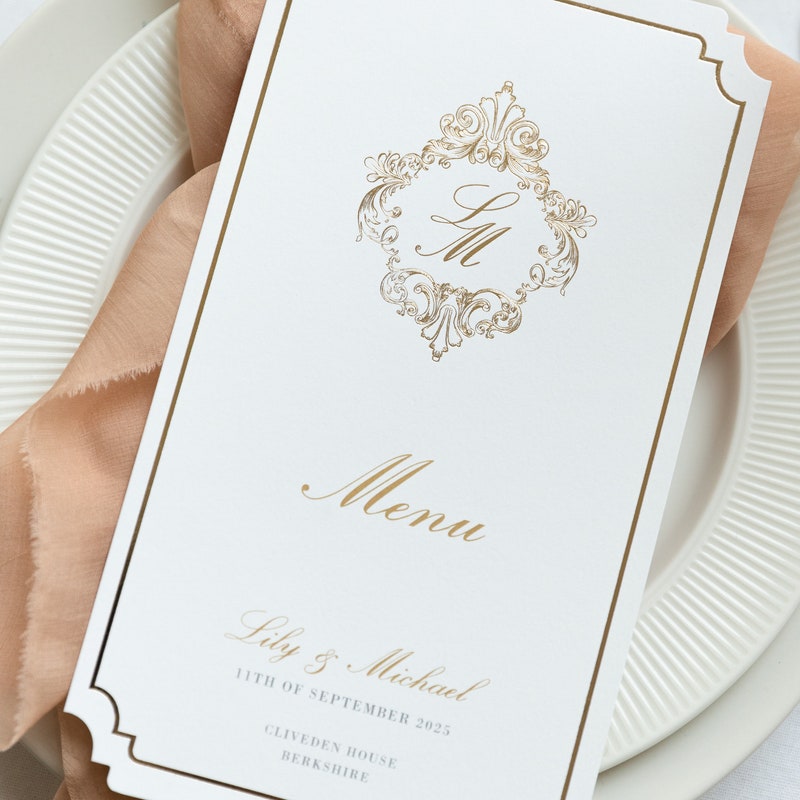 Luxury Menu Cards - Etsy