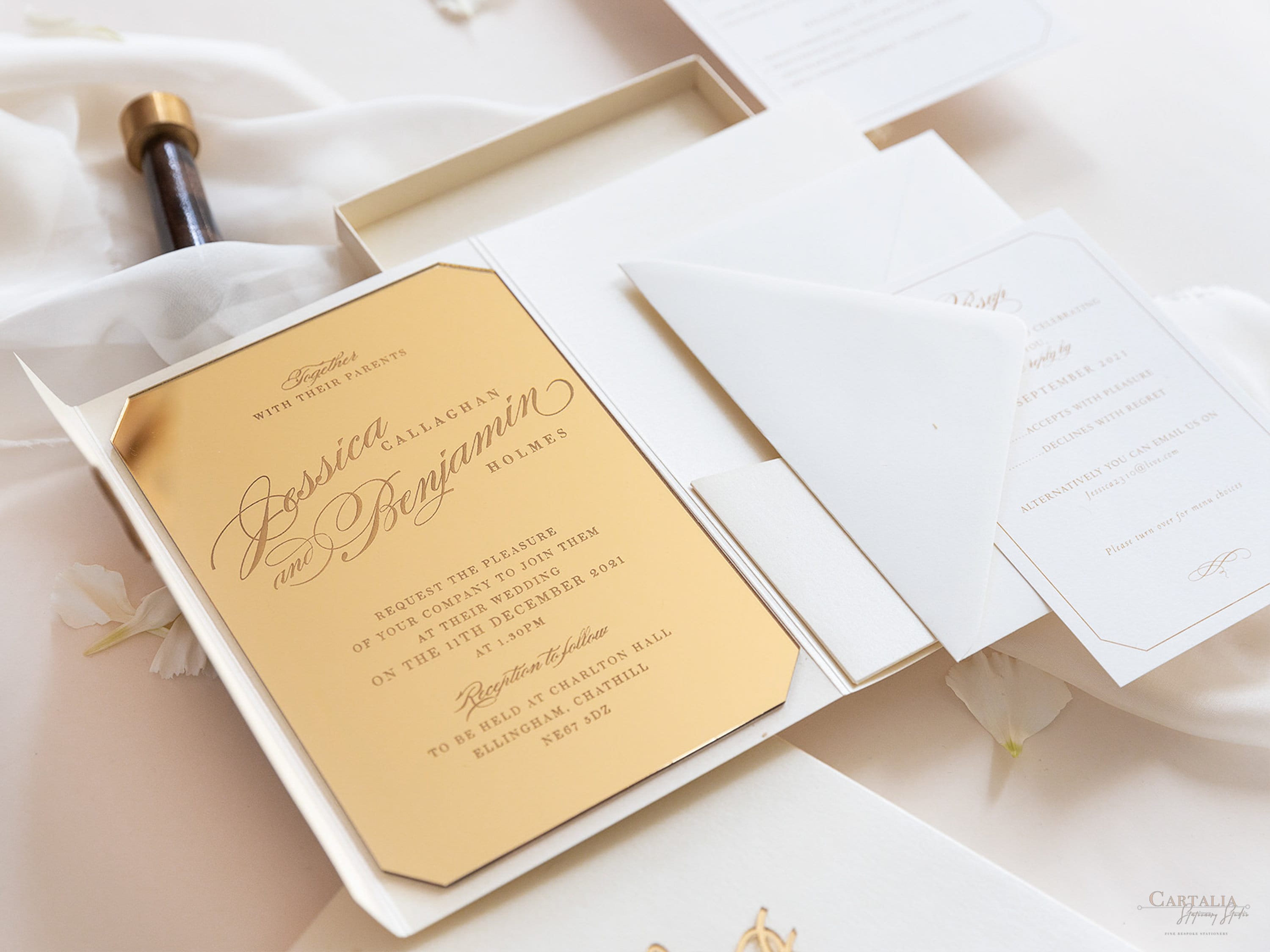 Elegant Boxed Wedding Invitations