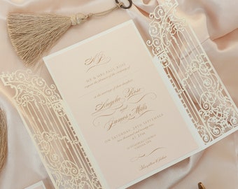 Foil Gold Gate Wedding Invitation - Etsy