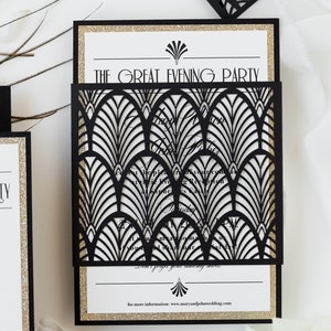 Luxury Glittering Art Deco 20s Gatsby Gate Laser Cut Sleeve - Etsy