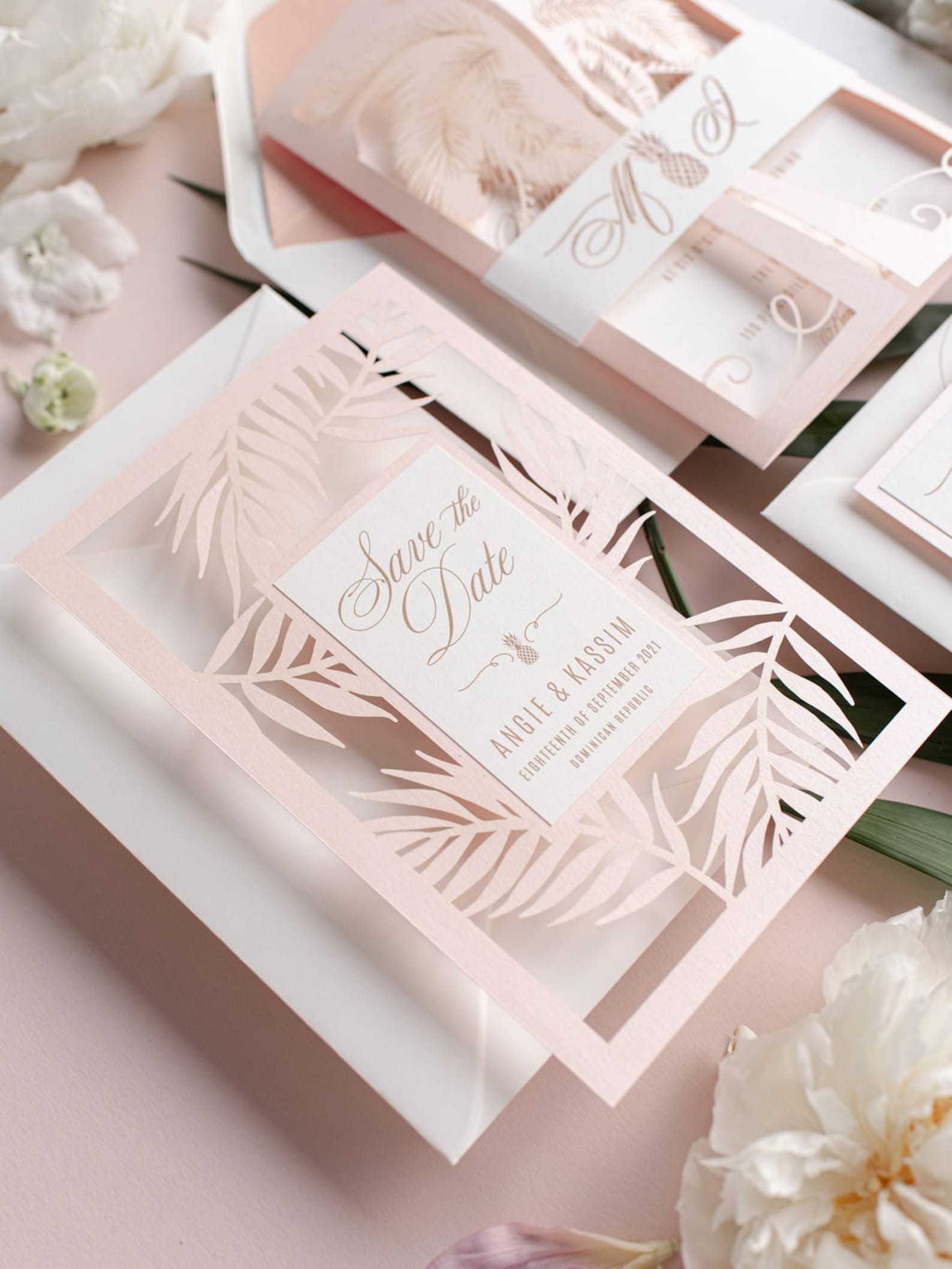 Save the Date Destination Wedding Card Tropics, Summer Wedding ...
