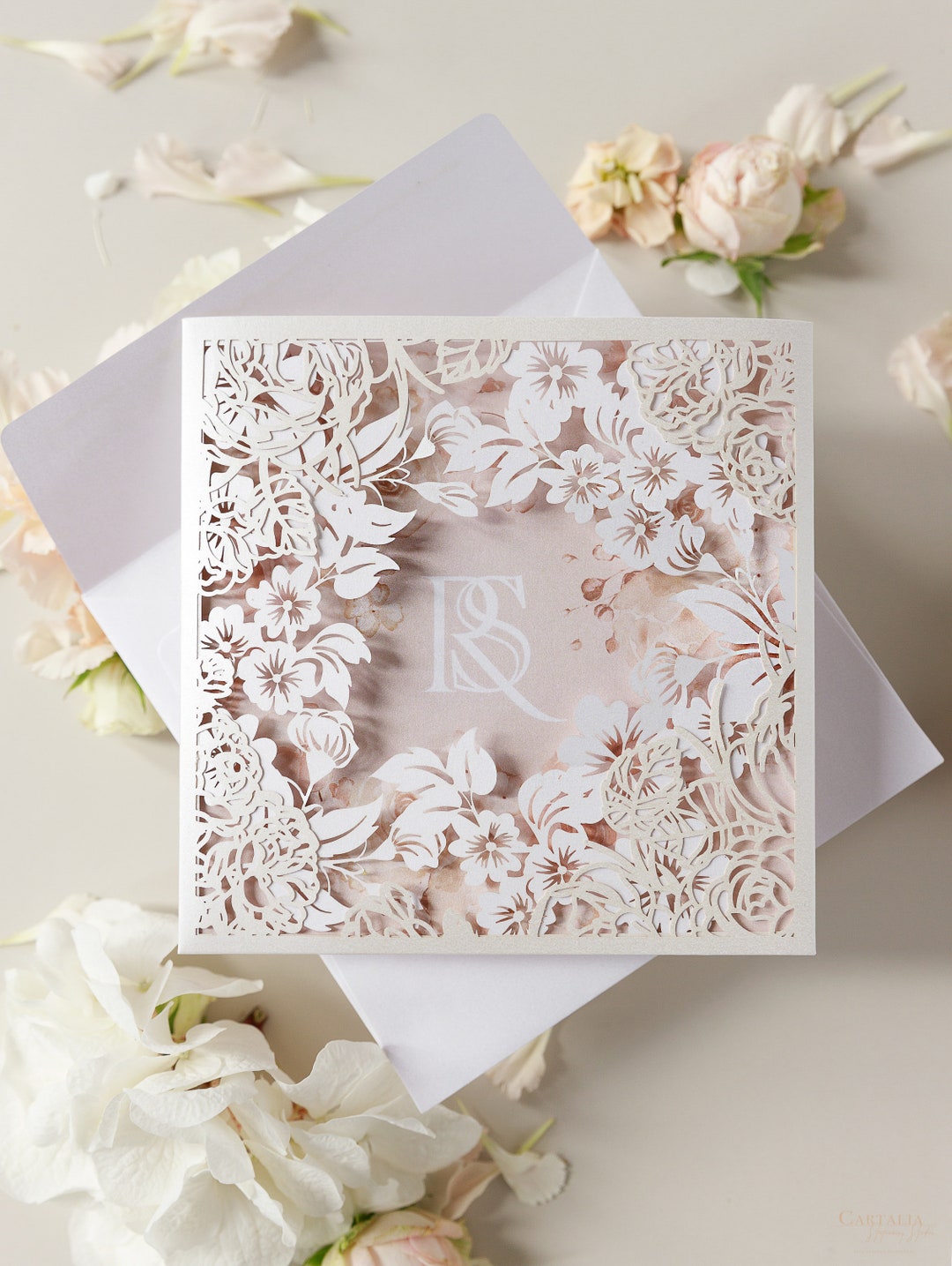 Couture Invite : 3D Luxuriously Intricate Tier Laser Cutting Wedding ...