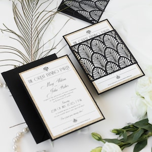 Luxury Glittering Art Deco 20s Gatsby Gate Laser Cut Sleeve - Etsy