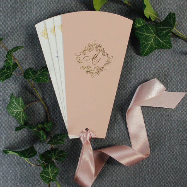 Wedding Program Fans Petal Fan Programs Fan Programs Order - Etsy
