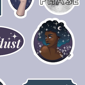 Printable Moon Magic Sticker Set, Png File With Transparent Background ...