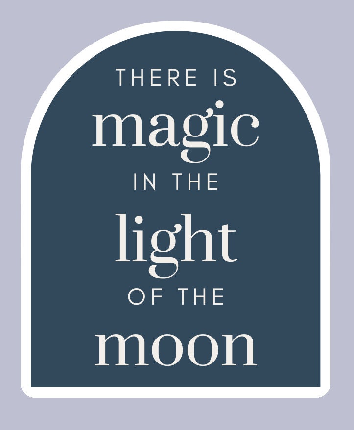 Printable Moon Magic Sticker Set, Png File With Transparent Background ...