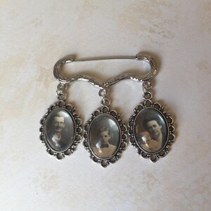 Wedding Bridal Pin Photo Charm, Bridal Memory Charm Brooch ...