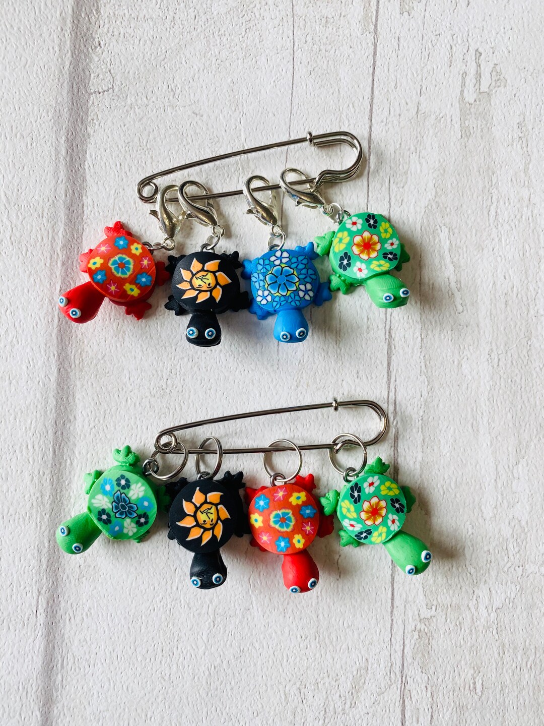 Colourful Turtle / Tortoise Stitch Markers, Stitch Markers, Knitting ...