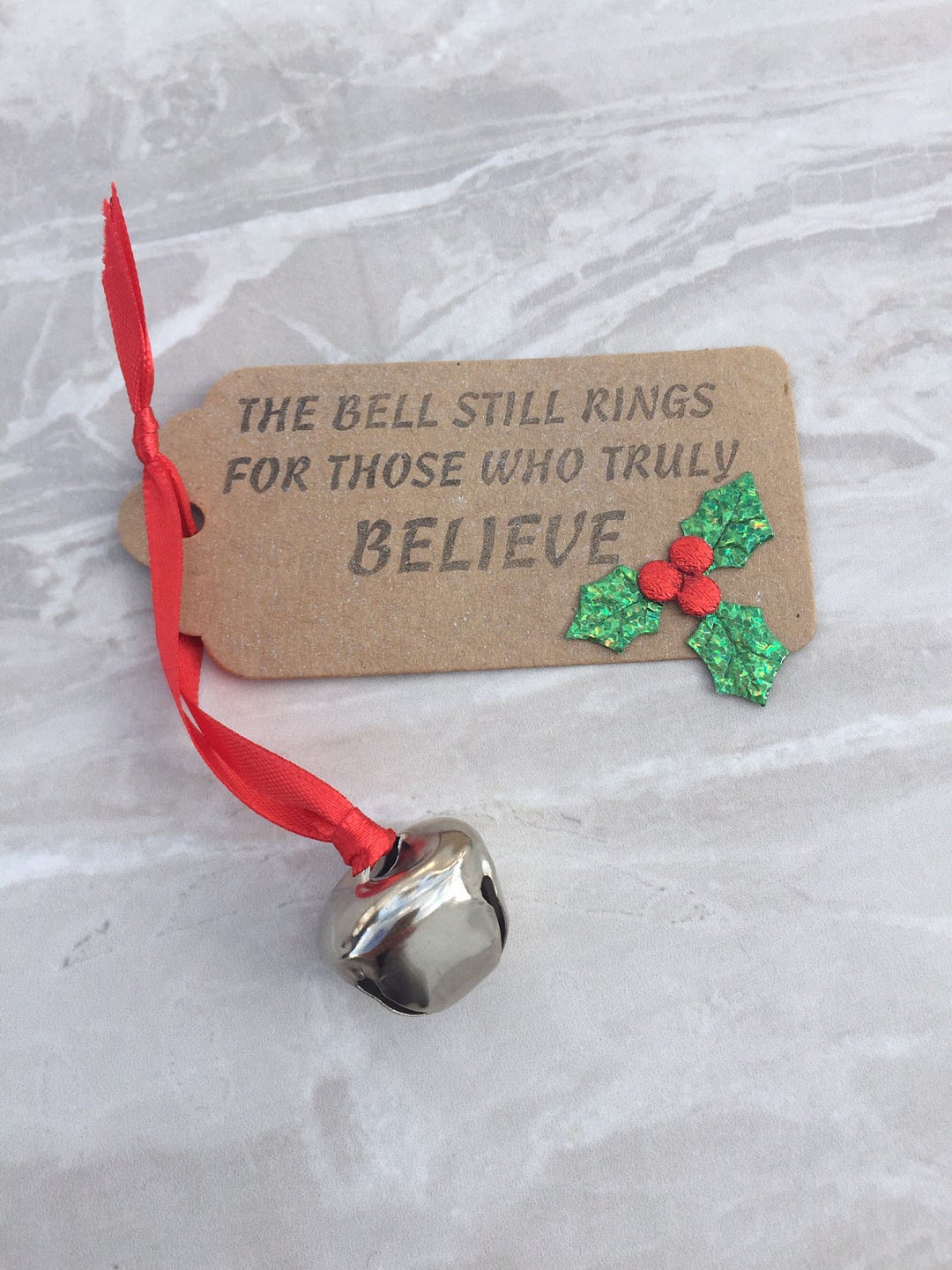Christmas 'believe' Bell, Ideal for a Christmas Eve Box or Decoration ...