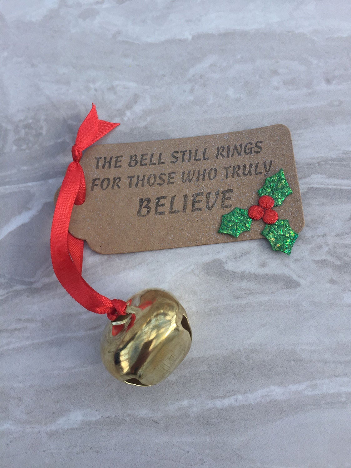 Christmas 'believe' Jingle Bell - Perfect for Christmas Eve Boxes or ...