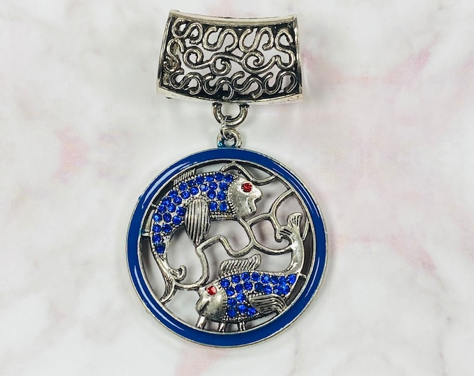 Scarf Jewelry, Scarf Necklace, Scarf Slide, Trendy Scarf, Scarf Pendant ...