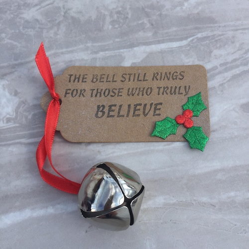 Christmas 'believe' Jingle Bell Perfect for | Etsy