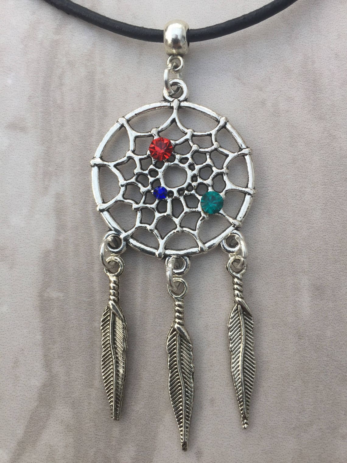 Dream Catcher Necklace Dream Catcher Pendant Boho Necklace - Etsy UK