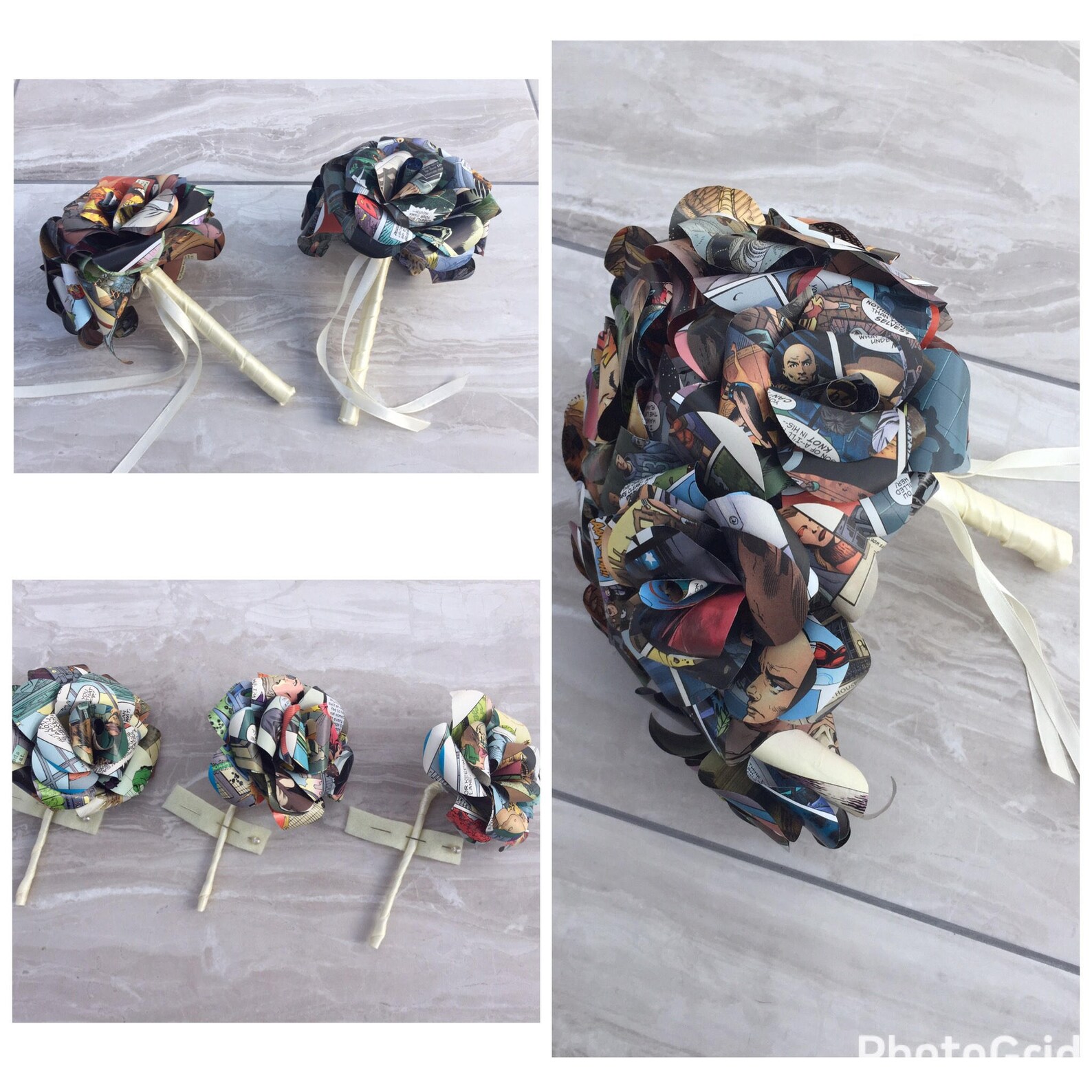 Comic Book Wedding Flower Package, Superhero Flower Bouquet, Wedding ...