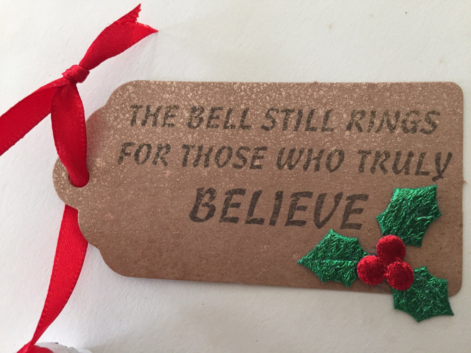 Christmas 'believe' Bell Ideal for a Christmas Eve - Etsy UK