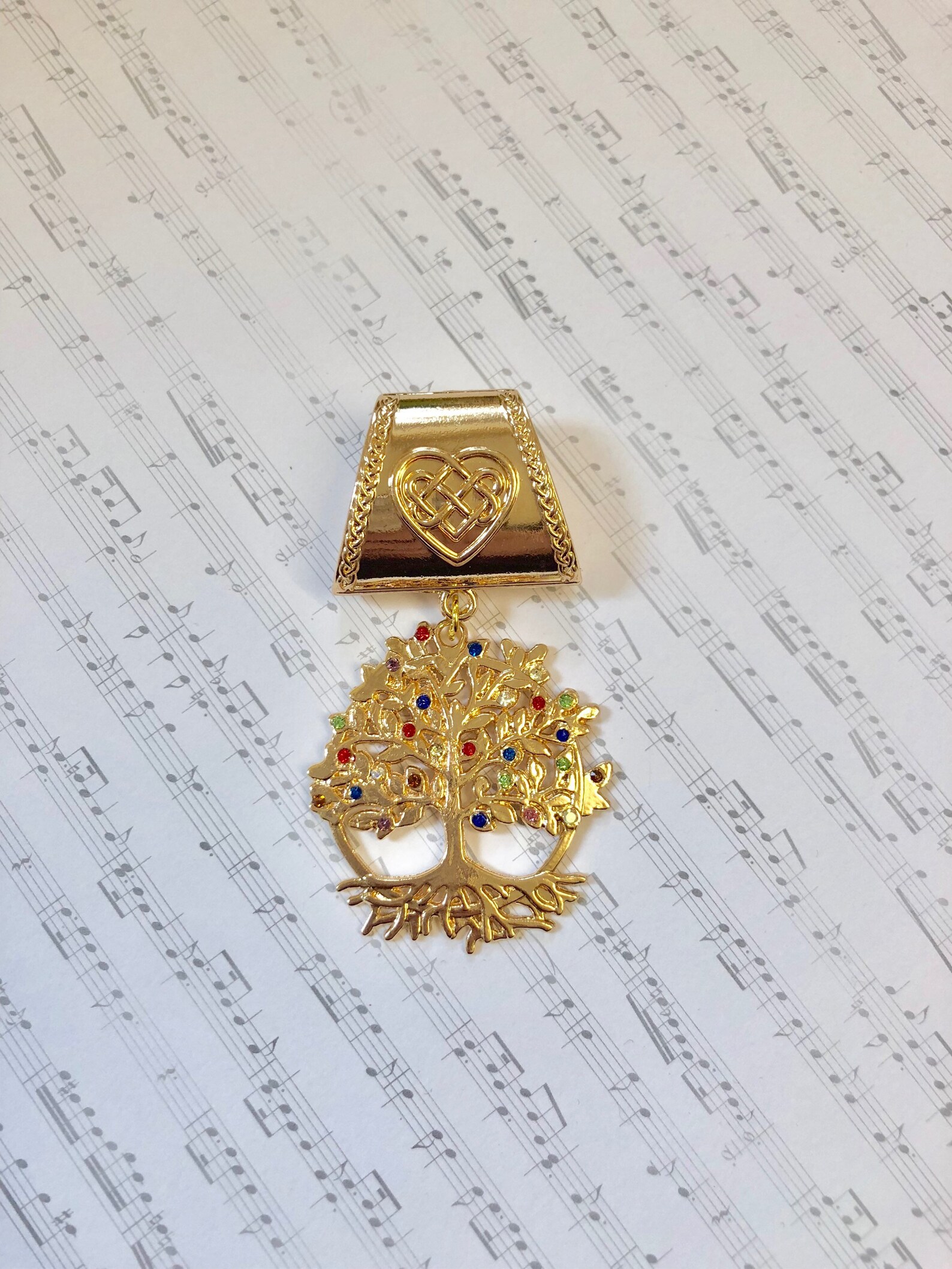 Gold Tree of Life Scarf Bail Gold Scarf Bail Scarf Pendant - Etsy UK