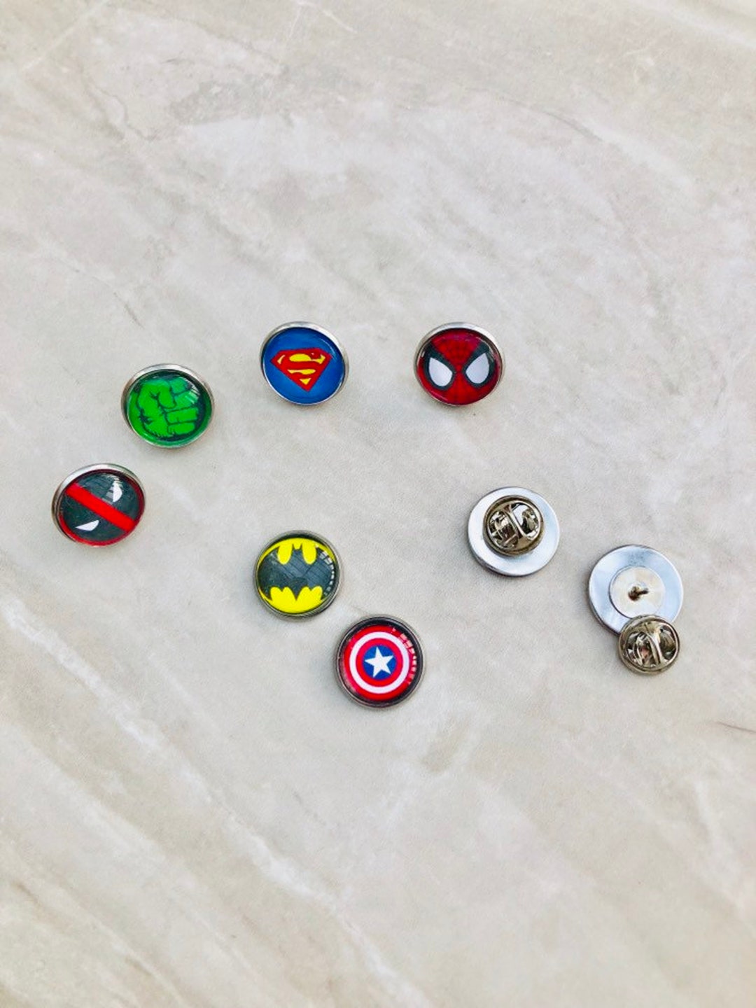 Superhero Logo Tie Pin, Tie Tack - Ideal for Weddings, Birthdays - Etsy