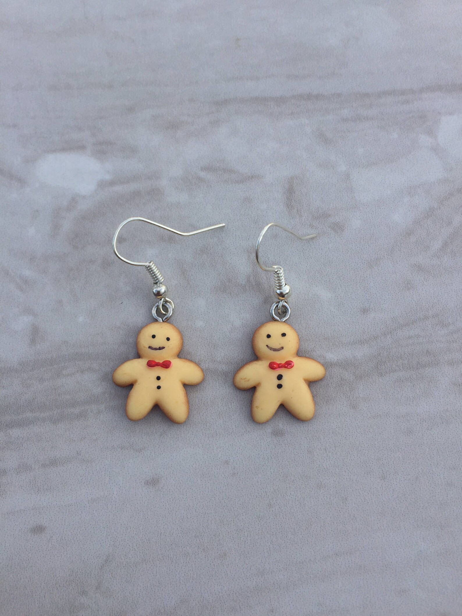 Gingerbread Man Drop / Dangle Earrings Novelty Christmas - Etsy