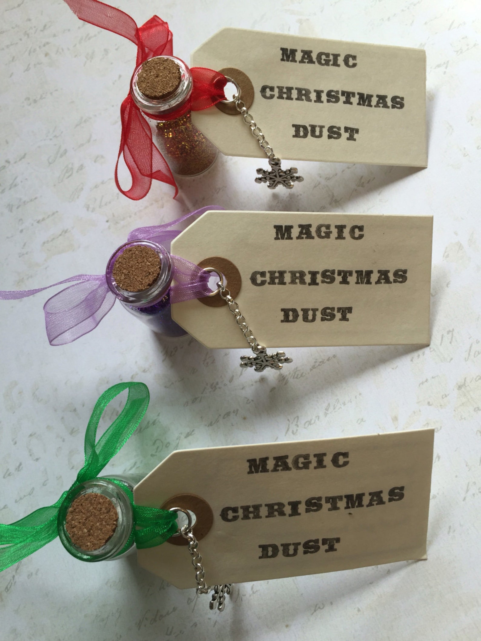 Bottle of magic Christmas dust perfect for a Christmas Eve | Etsy