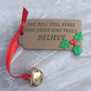 Christmas 'believe' Bell, Ideal for a Christmas Eve Box or Decoration ...