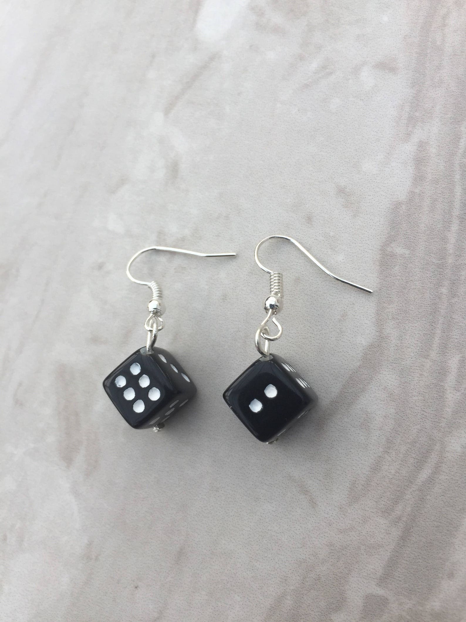 Dice Bead Earrings Lucky Dice Earrings Drop Earrings - Etsy