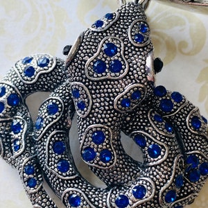 Large Silver Snake Scarf Bail, Silver Scarf Bail, Scarf Pendant, Scarf ...