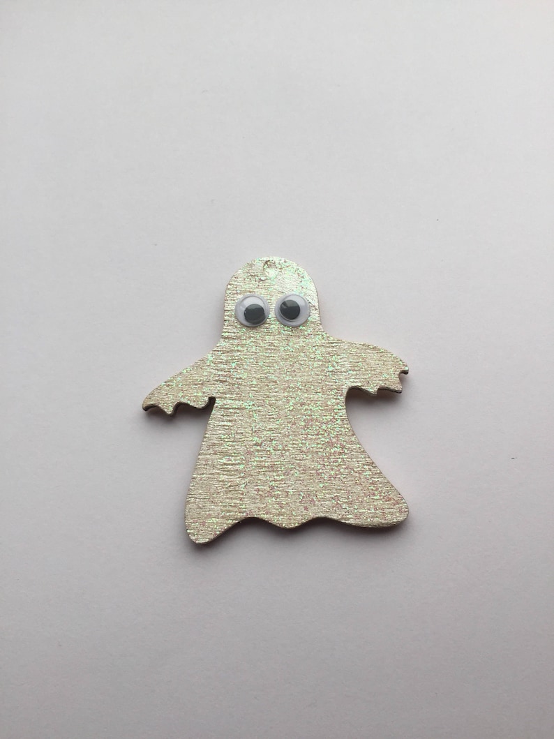 Googly Ghost Fridge Magnet Wooden Magnet Halloween Magnet - Etsy UK