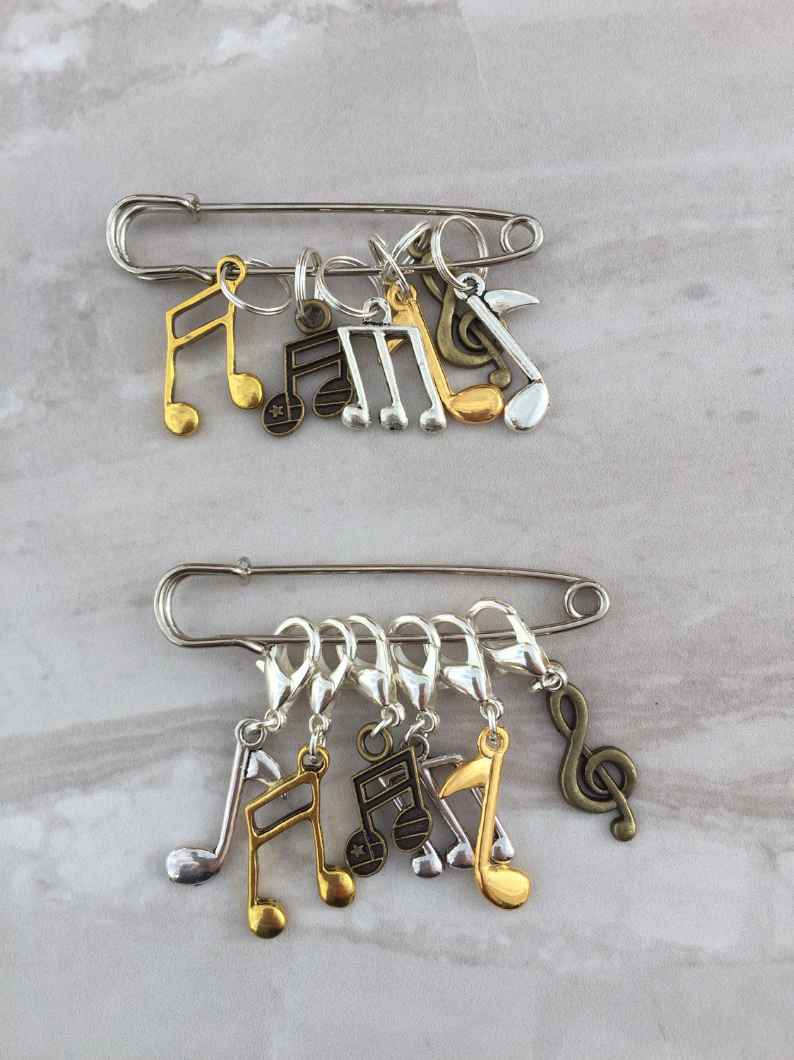 Music Note Charm Stitch Markers Stitch Markers Knitting - Etsy