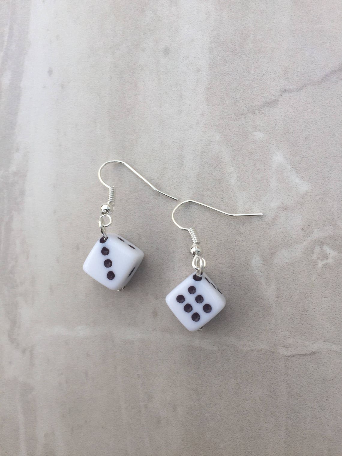 Dice Bead Earrings Lucky Dice Earrings Drop Earrings - Etsy