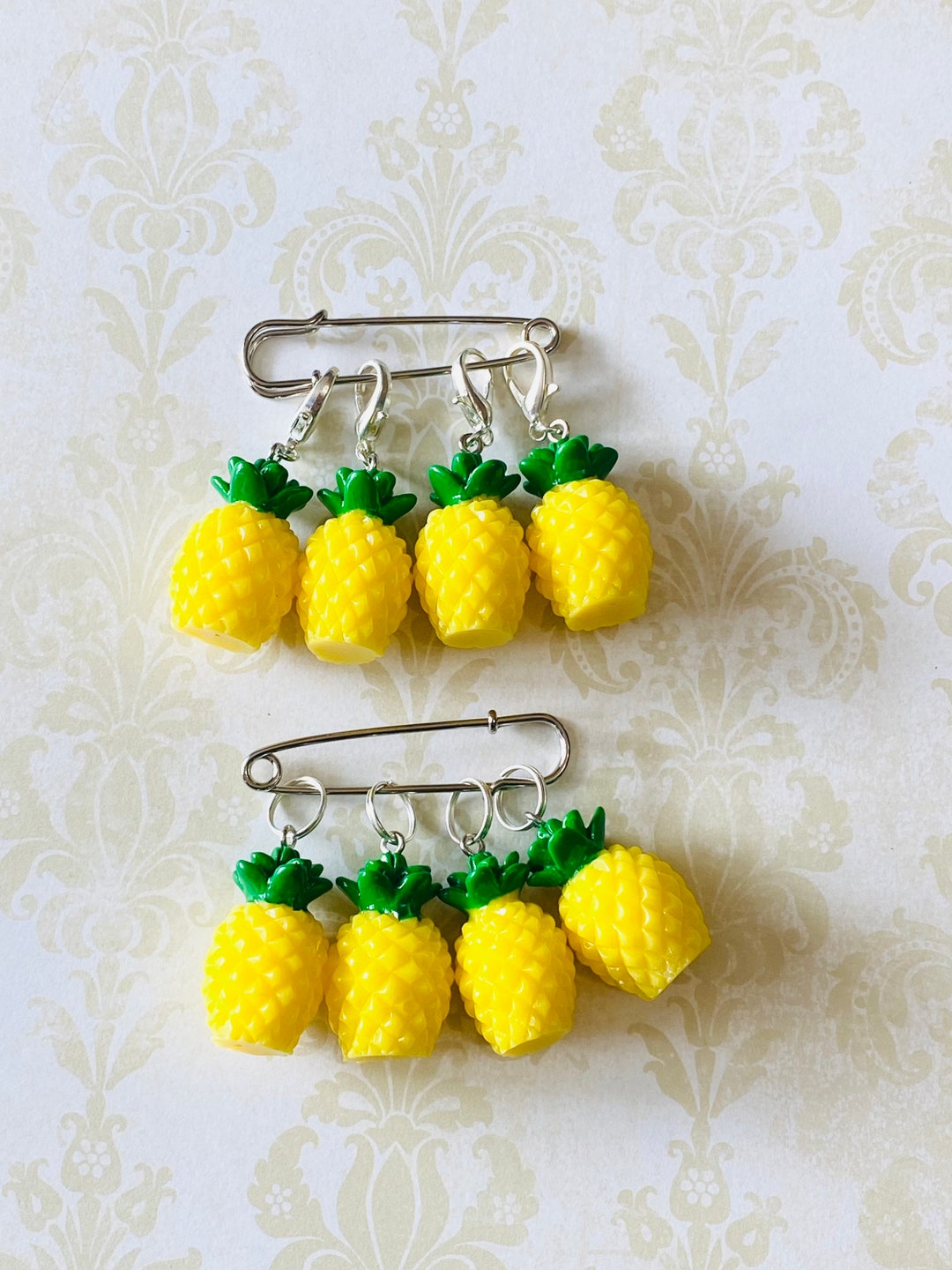 Large Pineapple Stitch Markers, Stitch Markers, Knitting Supplies ...
