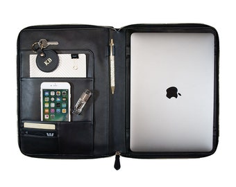 A4 VEGAN Leather Personalized Portfolio Compendium With | Etsy Australia