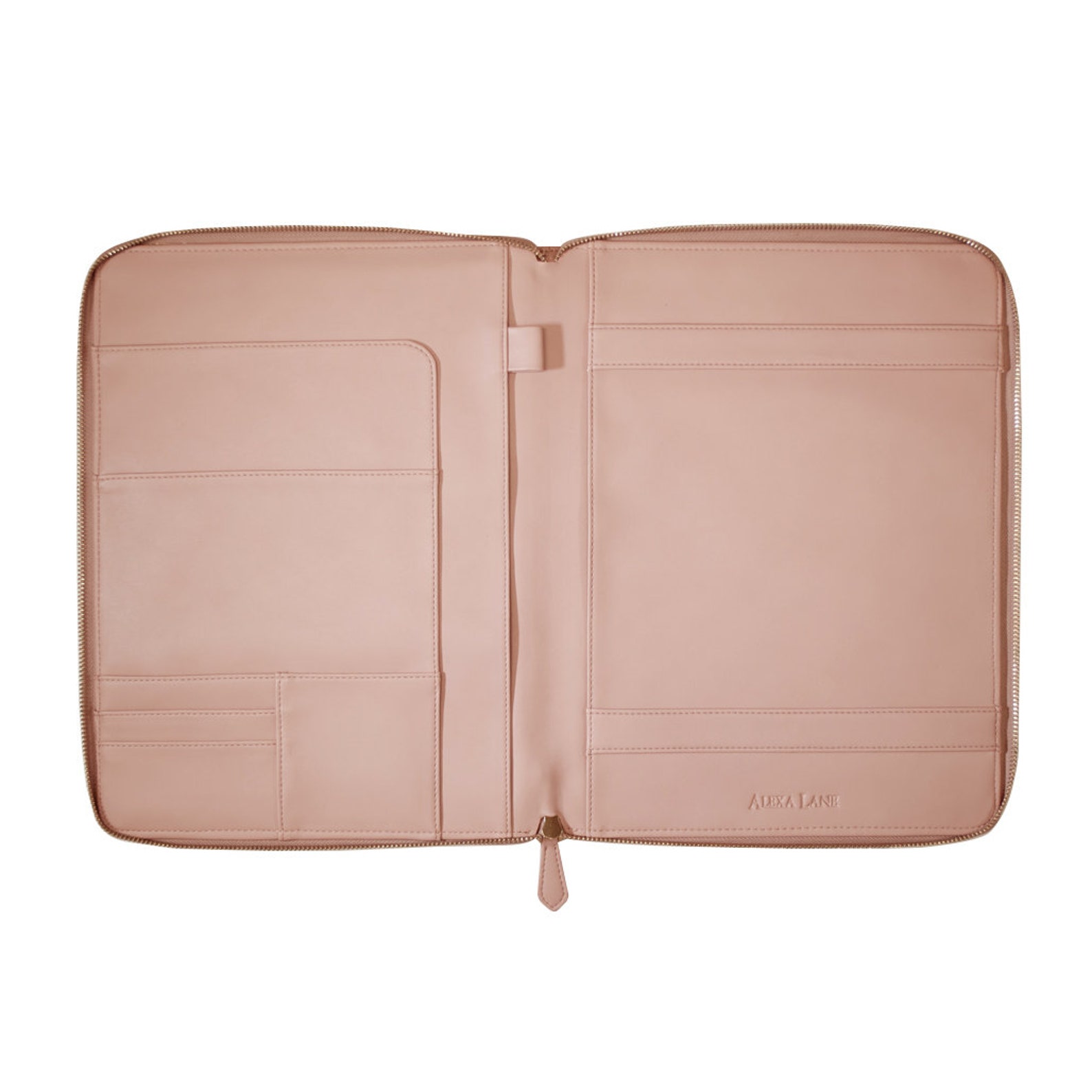 A4 VEGAN Leather Personalized Portfolio Compendium With - Etsy Australia