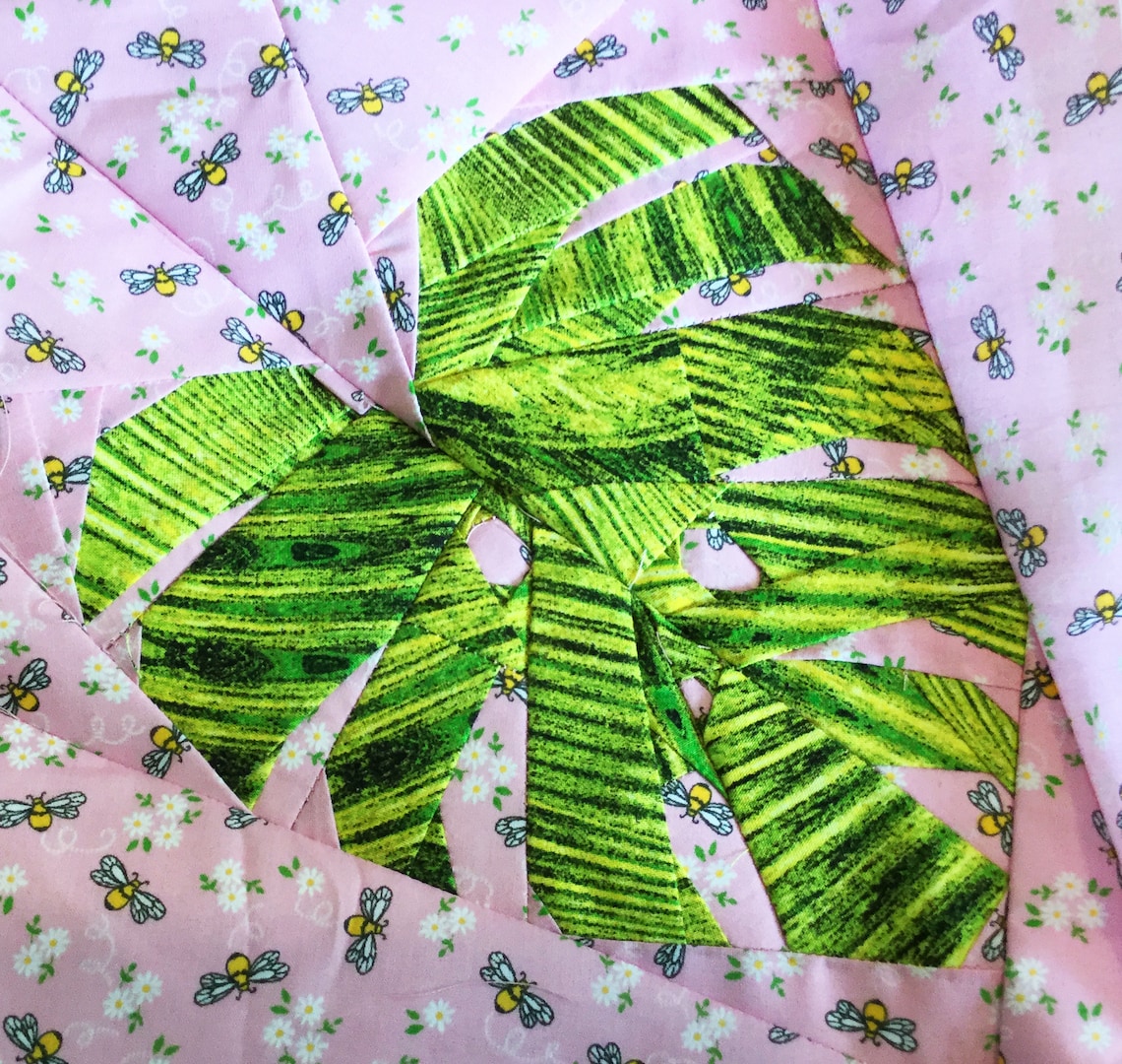 Foundation Paper Pieced Cheese Plant Quilt Block Monstera - Etsy