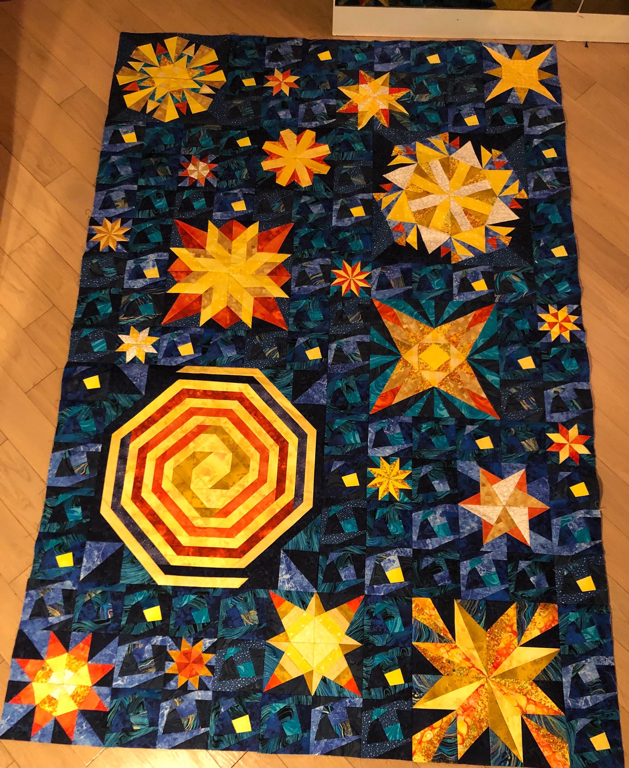 Star Quilt Pattern, Starry Night Quilt, Pdf Quilt Pattern, Star Blocks ...
