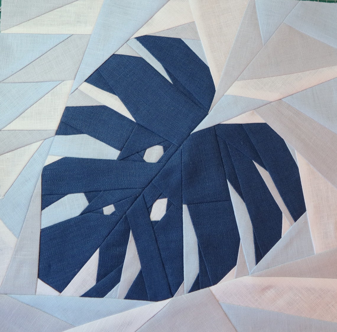 Foundation Paper Pieced Cheese Plant Quilt Block Monstera - Etsy