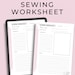 Stitch Practice PDF Printable, Learn to Sew, Practice Sewing Worksheet ...