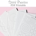 Stitch Practice PDF Printable Learn to Sew Practice Sewing - Etsy