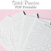 Stitch Practice PDF Printable Learn to Sew Practice Sewing - Etsy