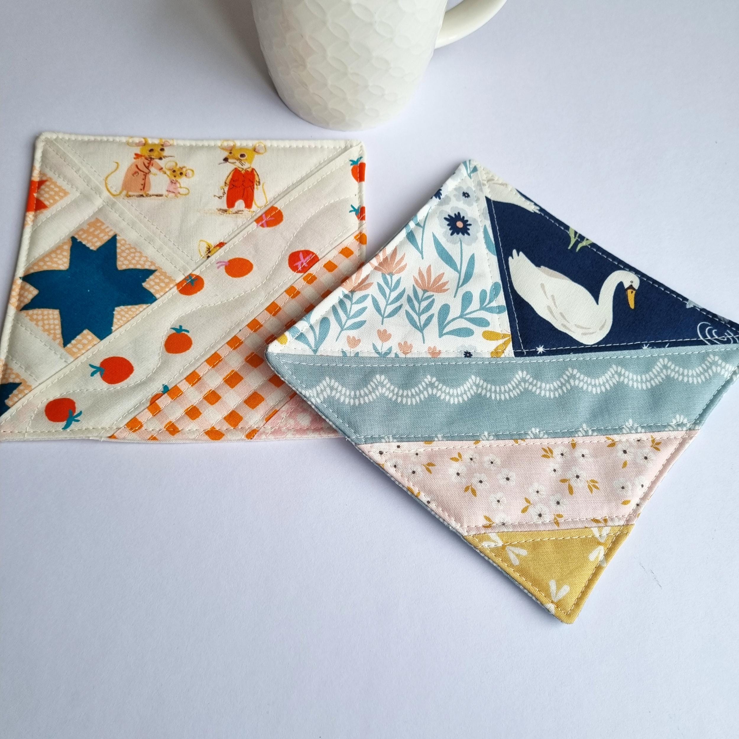Mug Rug Sewing Pattern Bundle: Beginner Mini Quilt Project (PDF Pattern ...
