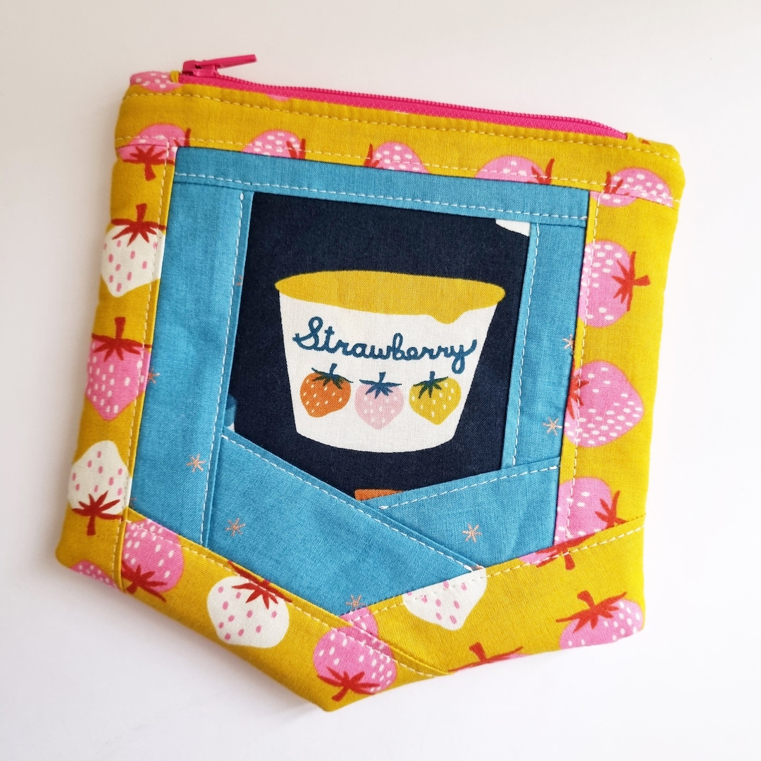 Zipper Pouch PDF Sewing Pattern With Instructional Video, Foundation ...