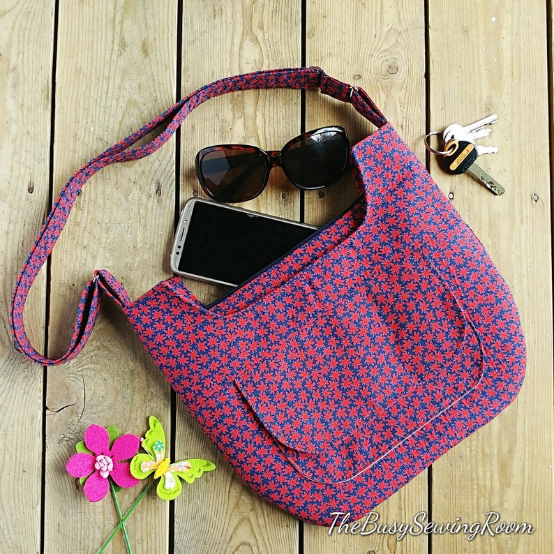 Cross Body Bag PDF Sewing Pattern, Ellie Bag, Shoulder Bag, Everyday ...