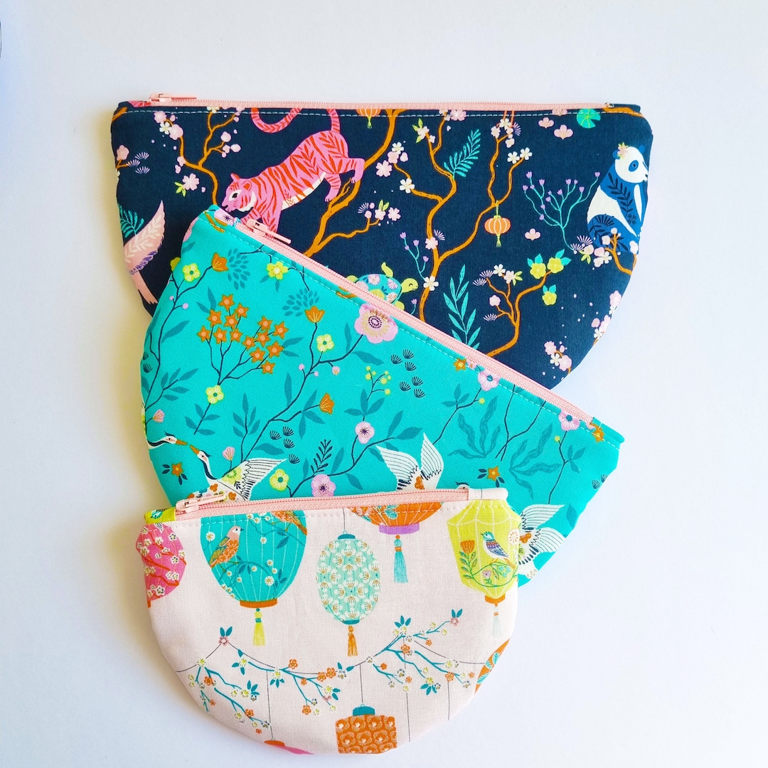 Half Circle Pouch PDF Sewing Pattern, Cosmetic Pouch, Beginner Sewing ...