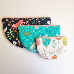 Half Circle Pouch PDF Sewing Pattern, Cosmetic Pouch, Beginner Sewing ...