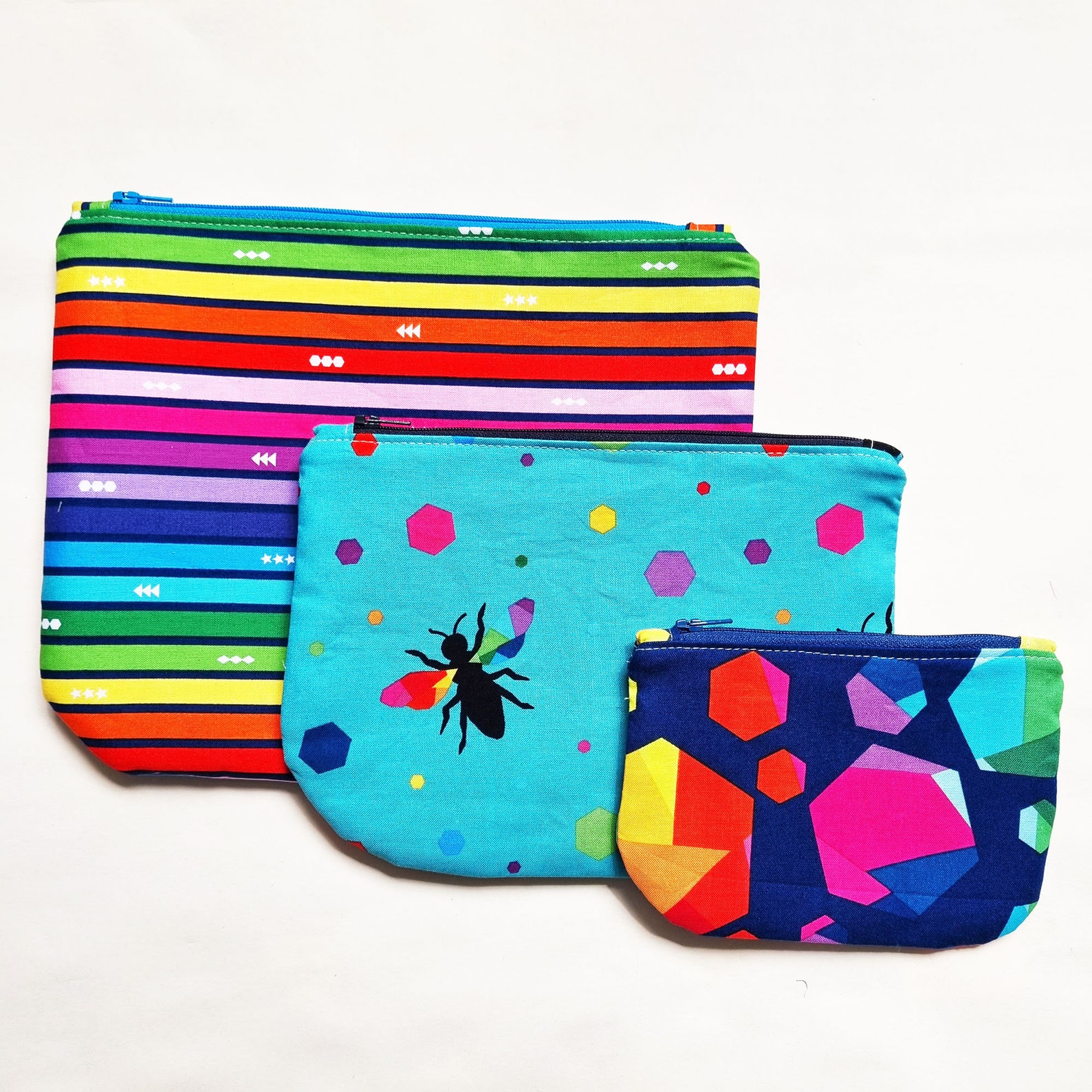 Easy Flat Pouch PDF Sewing Pattern Cosmetic Pouch Pencil | Etsy