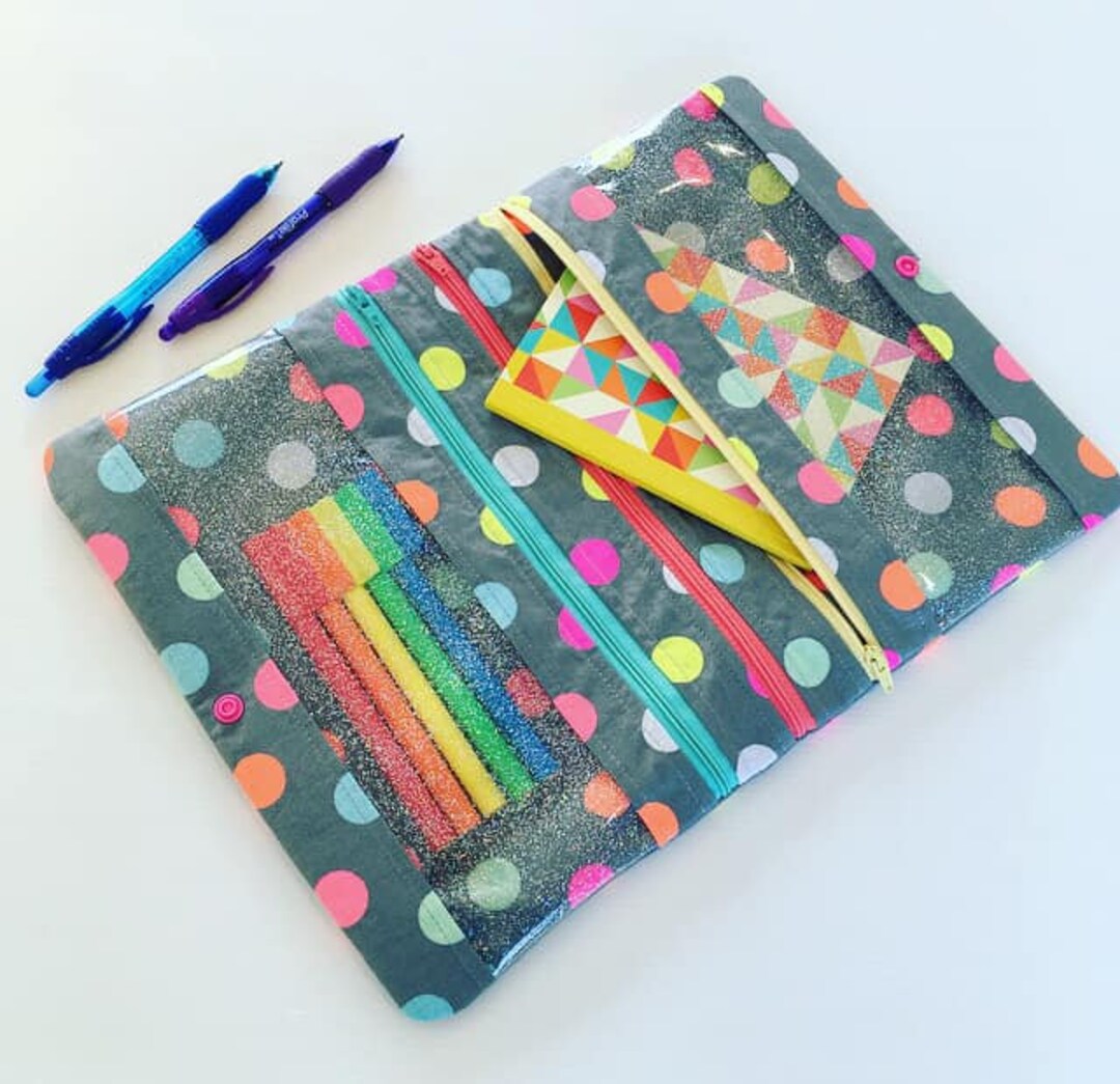 Vinyl Project Pouch PDF Sewing Pattern, SVG and Video, Sewing Pouch ...