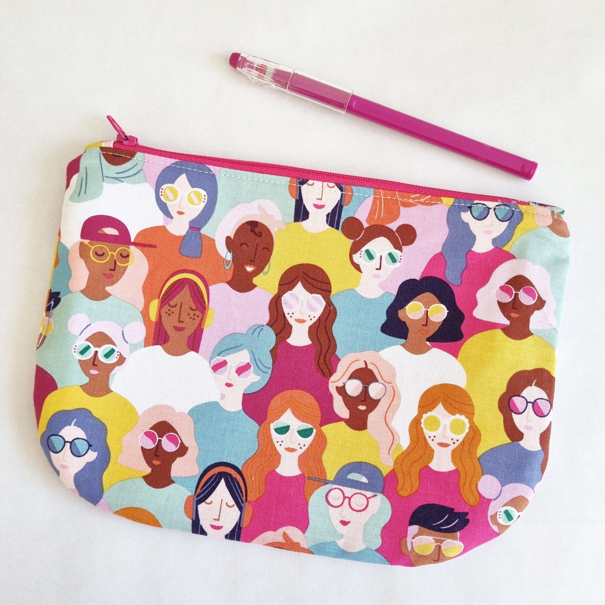 Easy Flat Pouch PDF Sewing Pattern, Cosmetic Pouch, Pencil Pouch ...