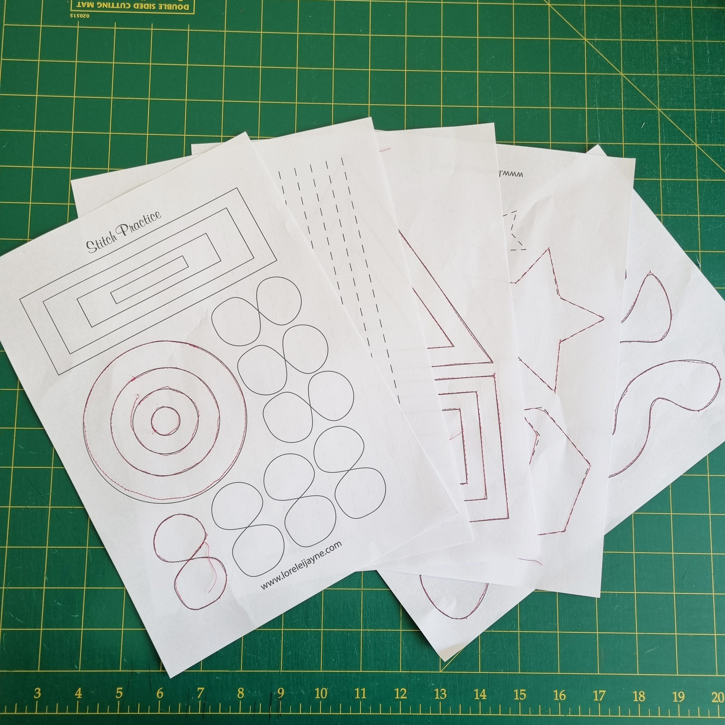 Stitch Practice PDF Printable Learn to Sew Practice Sewing - Etsy Canada